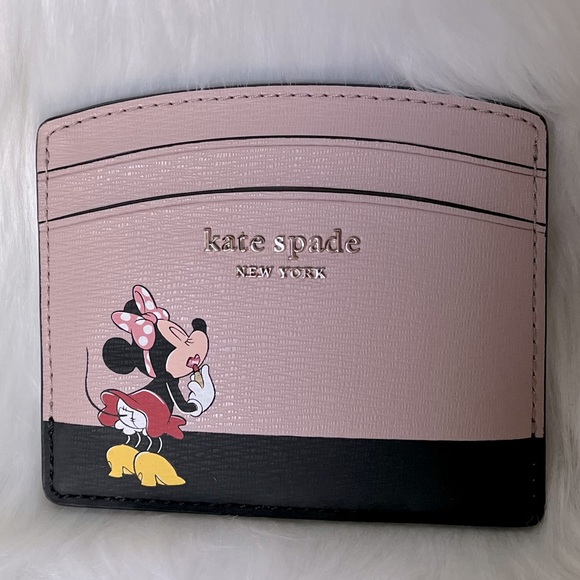 kate spade | Bags | Kate Spade Minnie Mouse Collection Card Holder Nwt ...